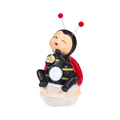 Smiling Ladybug Solar Light Assorted The Reject Shop