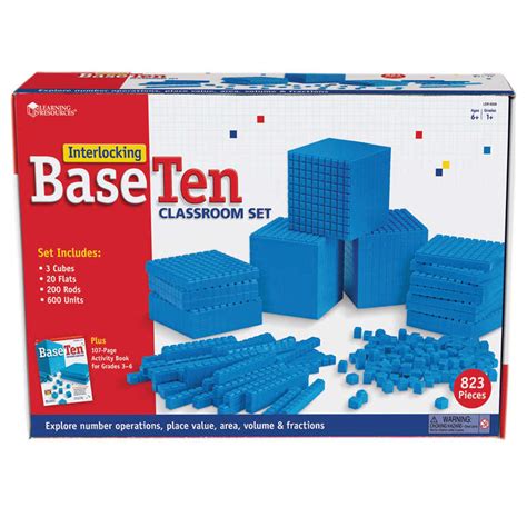 Teachersparadise Learning Resources Interlocking Base Ten Class Set