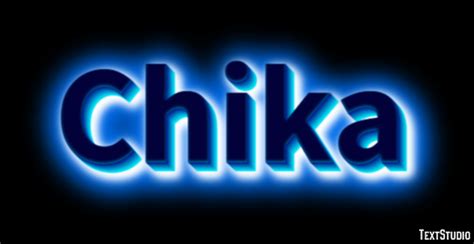 Chika Text Effect And Logo Design Name