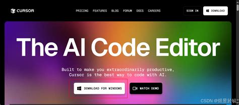 Ai写代码程序cursor使用指南（windows系统，无需翻墙）cursor Windows Csdn博客