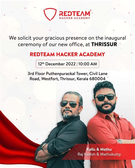 Redteam Hacker Academy On Linkedin Redteamhackeracademy Inauguration