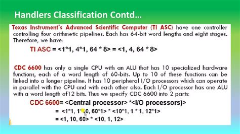 Array Processors And Architectural Classification Schemescomputer