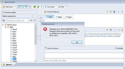 solved database error [microsoft][odbc driver manager] d sap