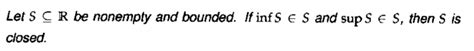 solved let s⊆r be nonempty and bounded if inf s∈s and