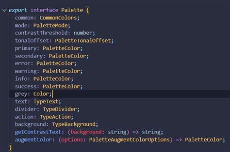 Mui Theme Custom Palette Color