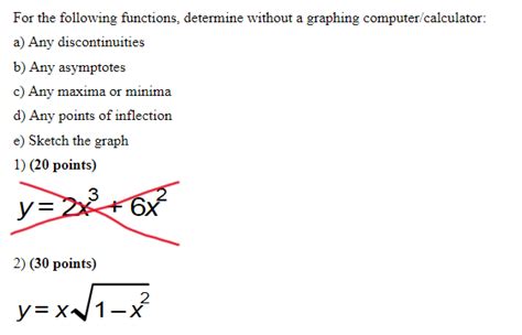 Solved For The Following Functions Determine Without A Chegg