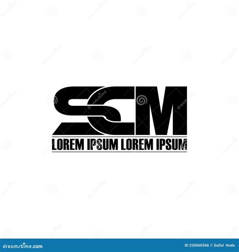 Letter SCM Simple Monogram Logo Icon Design Vector Illustration CartoonDealer Com 250060366