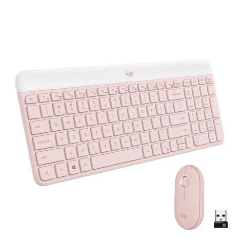 Мишка И Клавиатура Комплект Logitech Logitech Mk470 Розов 920 011322 Безжична
