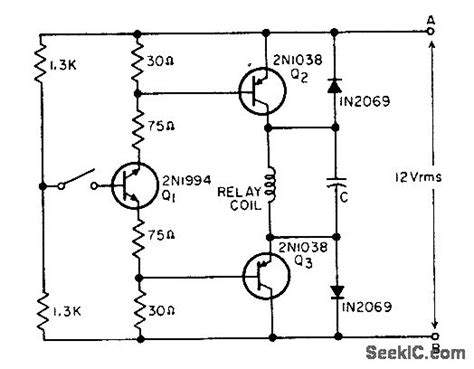 A C RELAY DRIVE Control Circuit Circuit Diagram SeekIC