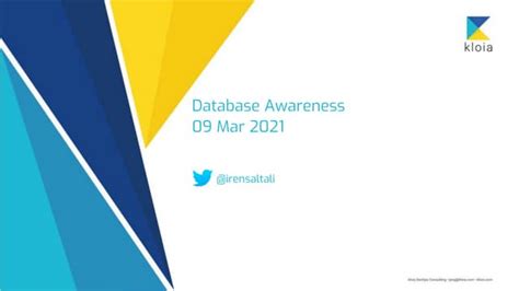 Database Awareness Ppt