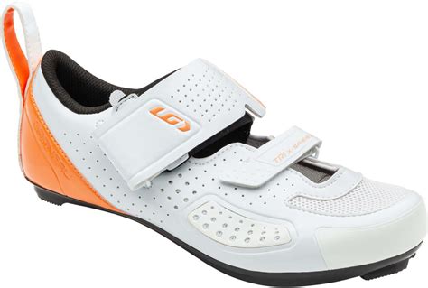 Велотуфли женские Garneau Women's Tri X-Speed IV бело-оранжевые Белый ...