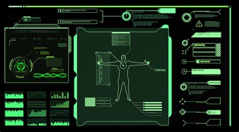 premium vector interface elements hud ui gui callout titles set