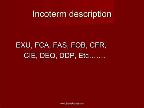 Import Export Procedure Ppt