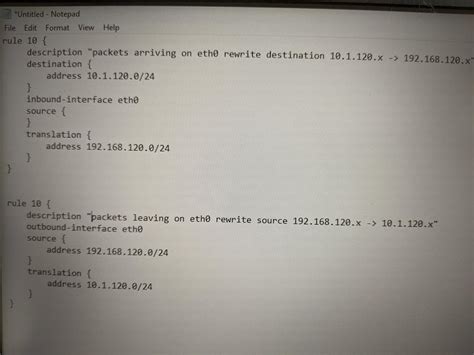 source and destination nat move from vyos r pfsense