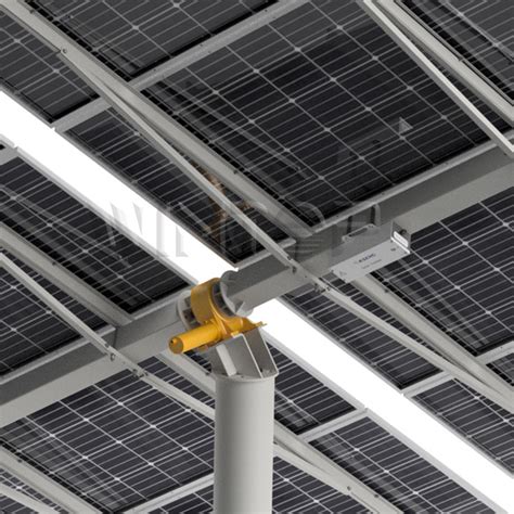 horizontal single axis tracker for solar panel single axis tracking
