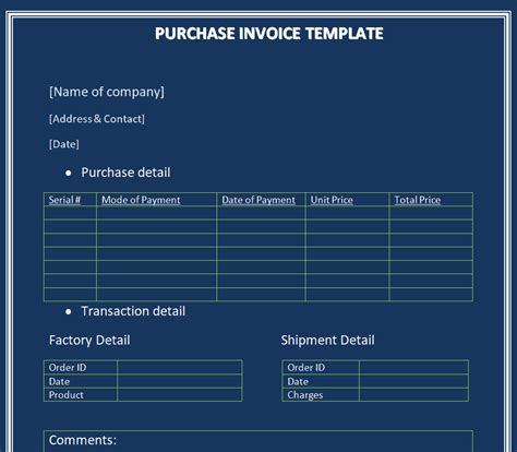 download 21 best purchase invoice templates [word excel pdf]