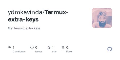 github ydmkavinda termux extra keys get termux extra keys