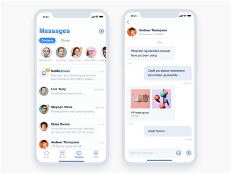 Iphone X Message Mobile App Design Inspiration Android App Design
