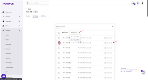 Creating And Printing QR Codes For Tables Foodics Help Center