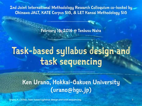 Task Based Syllabus Design And Task Sequencing Pdf