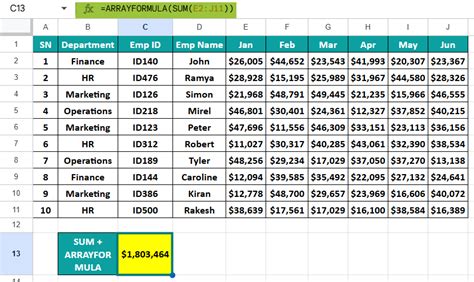 SUM Google Sheets Function Definition Examples How To Use