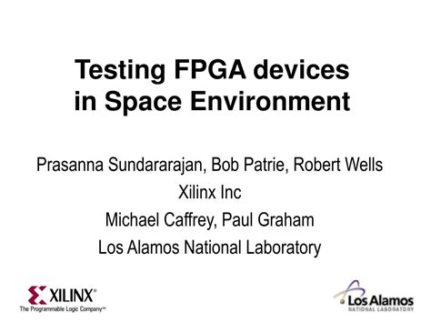 PPT Testing FPGA Devices In Space Environment PowerPoint Presentation ID