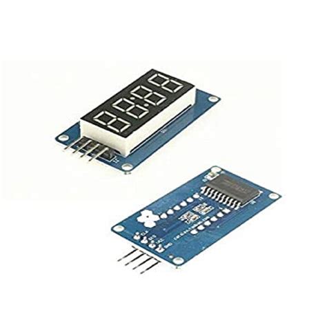 5pcs X Tm1637 4 Bits Digital Tube Led Display Module With Clock Display For Arduino Robodo