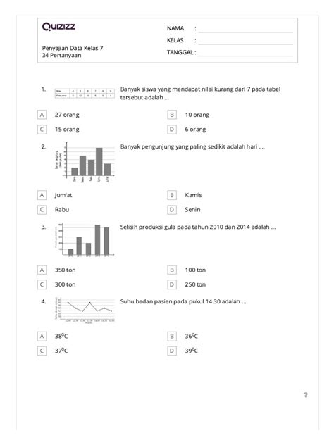 Penyajian Data Kelas 7 Pdf