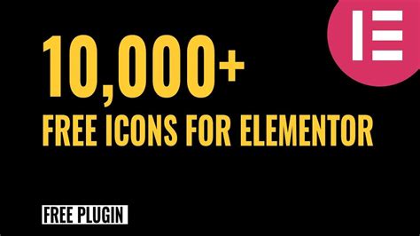 📢10000 Free Icons For Elementor Free Addon Plugin Dieno Digital