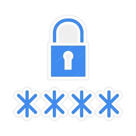 Premium Vector Password Vector Illustration