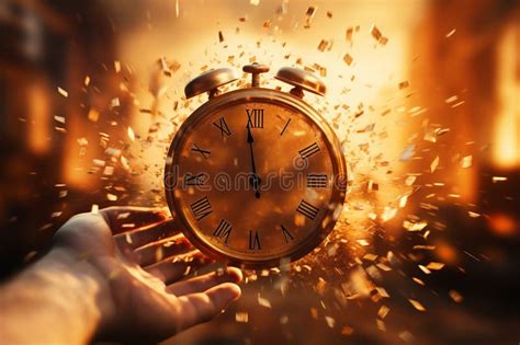 symbolic representation of time s fleeting nature shattered analog