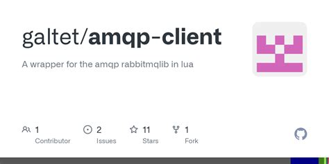 Github Galtetamqp Client A Wrapper For The Amqp Rabbitmqlib In Lua