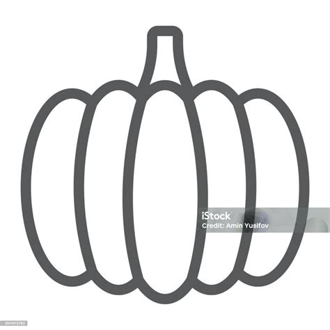 호박 선 아이콘 야채와 음식 호박속 서명 벡터 그래픽 흰색 바탕에 선형 패턴 10에 대한 스톡 벡터 아트 및 기타 이미지 10 거인 건강한 생활방식 Istock