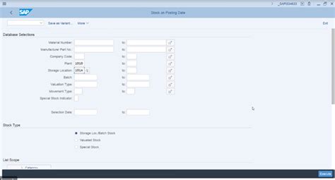 Mb5b Stocks For Posting Date And ‘stock Multip Sap Community