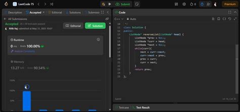 leetcode75challenge day3 leetcode75 dsa linkedlist problemsolving… ritik raj