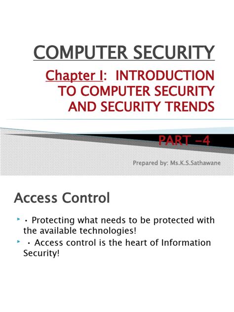Cs Ppt Chp 1 Part 4 Download Free Pdf Computer Access Control