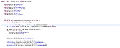 about android project that contains the parse initialization stack