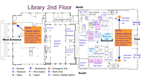 Floor Plans Library Locations And Directions Tcu Mary Couts