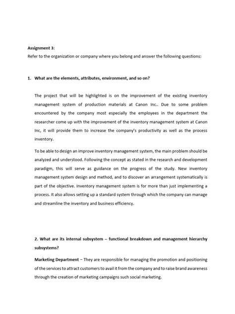 Functional Breakdown And Management Hierarchy Subsystems Pdf