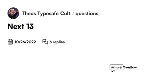 Next 13 Theos Typesafe Cult