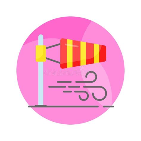 A Cone Mounted On A Mast Showcasing Windsock Icon Getting Weather Forecasting Tool Editable