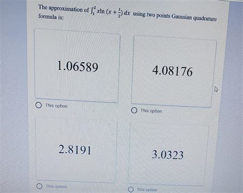 solved the approximation of s xln x 1 dx using two