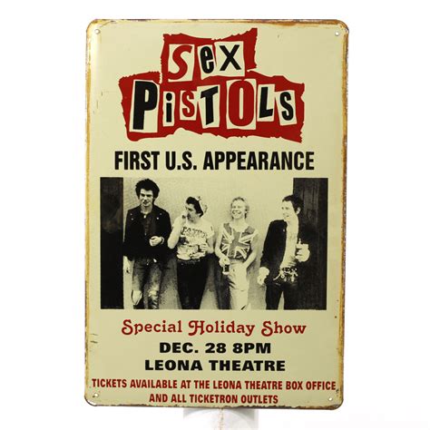 Plaque Sex Pistols First Us La Tranchée Militaire