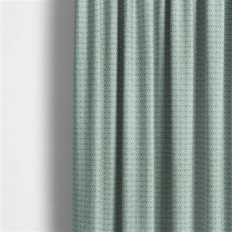 Juanita Small Motif Geometric Pattern In Blue Colour Interior