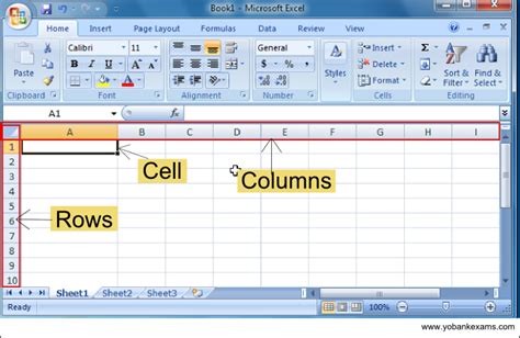 How To Create A Basic Worksheet Or Spreadsheet In Microsoft Excel 2007