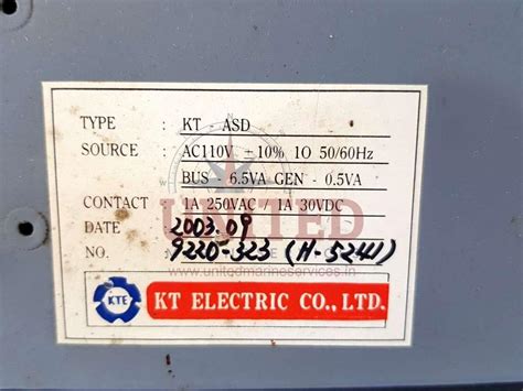 Kt Electric Automatic Synchronizing Device Kt Asd United Marine Services