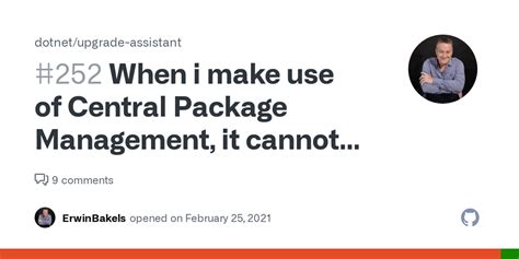 When I Make Use Of Central Package Management It Cannot Detect The Package Versions In The