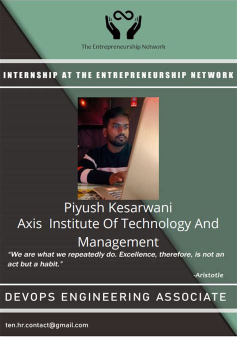 Piyush Kesarwani On Linkedin Ten Teninternship Internship