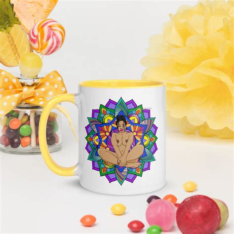 Mandala Coffee Mug Erotic Art Naughty Teacup Quote Line Art Sex