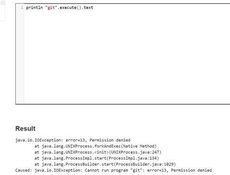 Cant Run Git On Jenkins Error Code 13 Permission Denied Stack Overflow